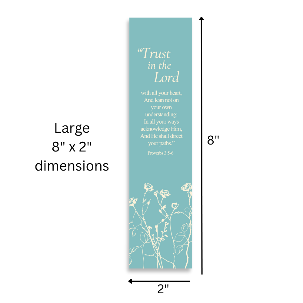 Christian Bookmark Packs with Bible Verse Proverbs 3:5-6; Trust in The ...