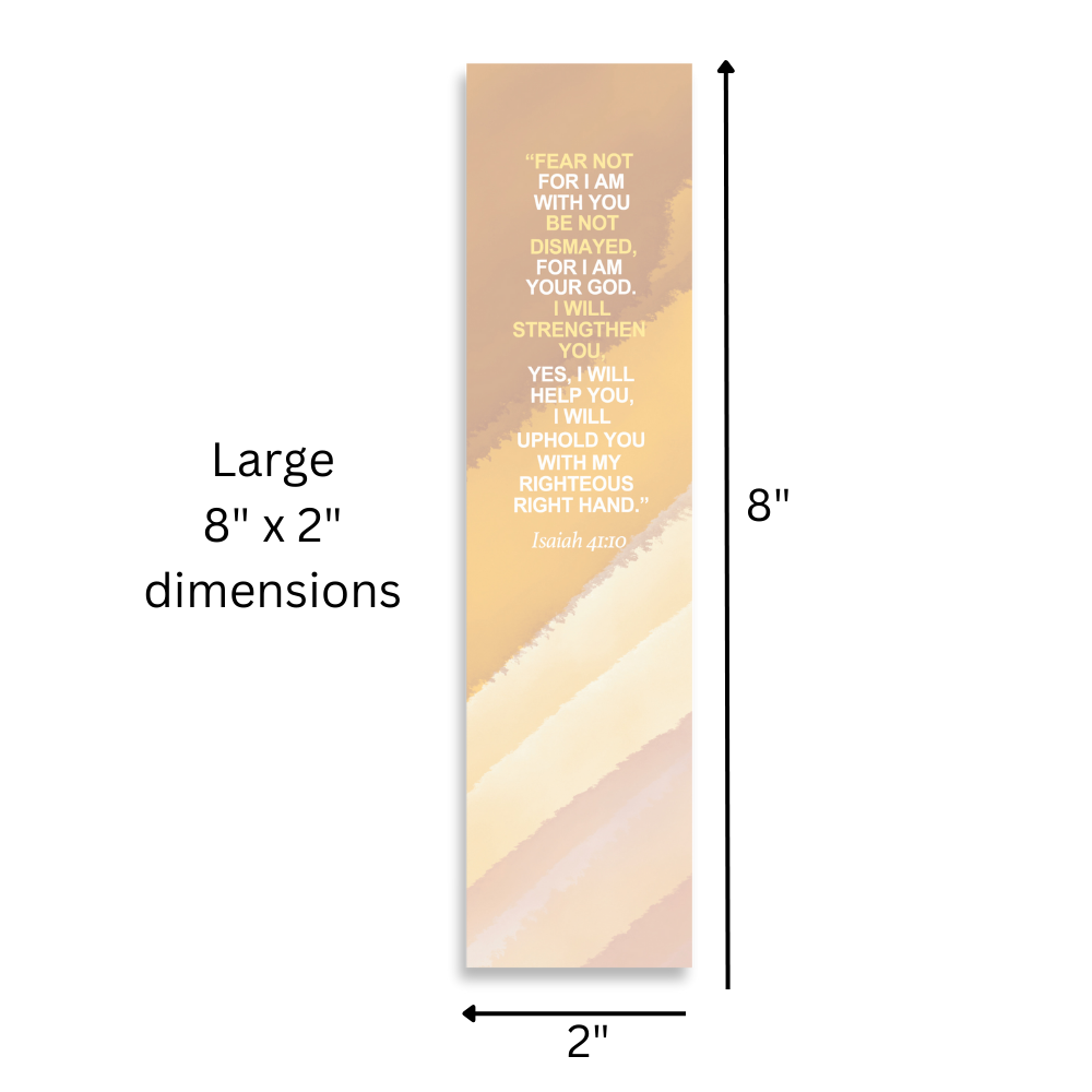 Christian Bookmark Packs with Bible Verse Isaiah 41:10; Fear Not For I ...