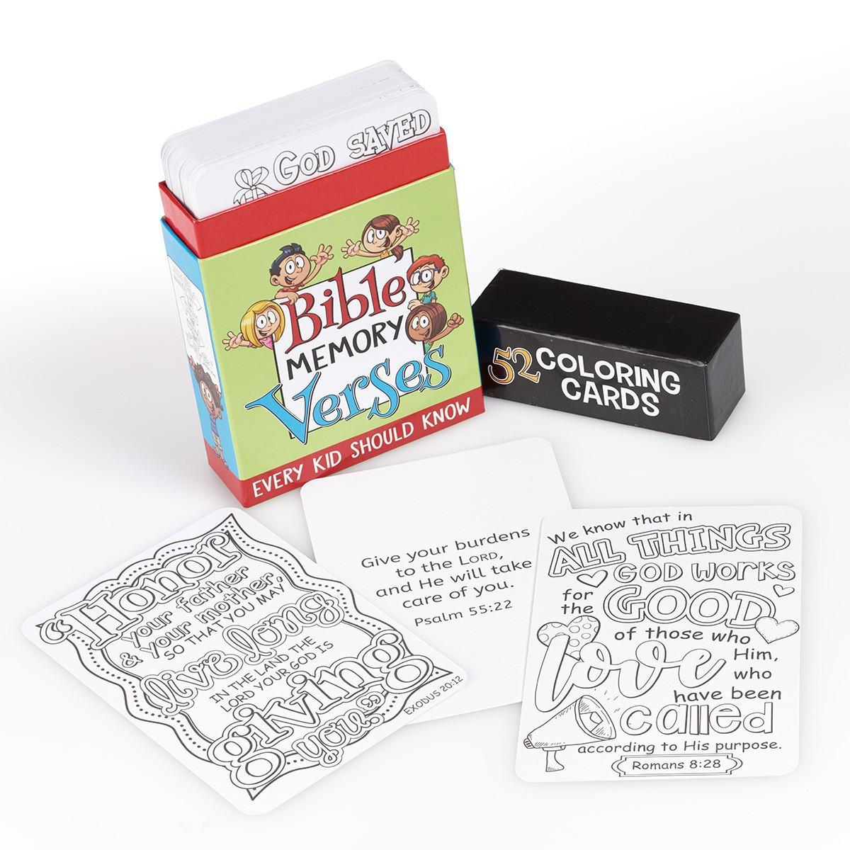 52 Bible Memory Verses Coloring Cards for Kids – Simply Uncaged ...