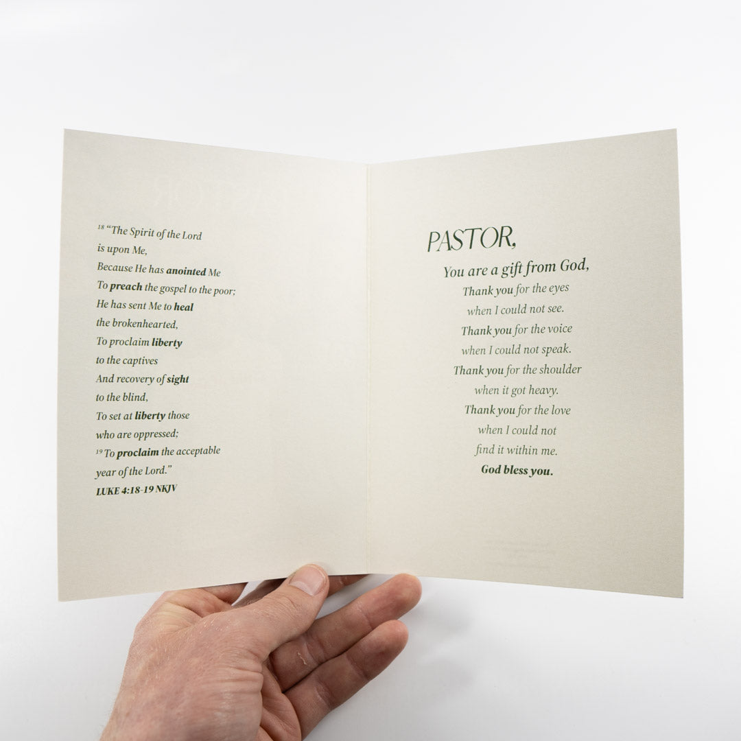Pastor Appreciation Personalized Greeting Card – Simply Uncaged ...