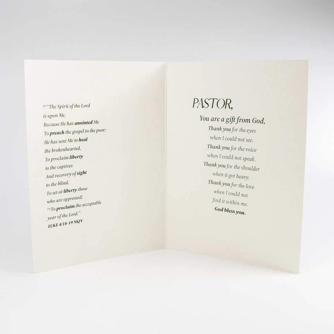Pastor Appreciation Personalized Greeting Card – Simply Uncaged ...