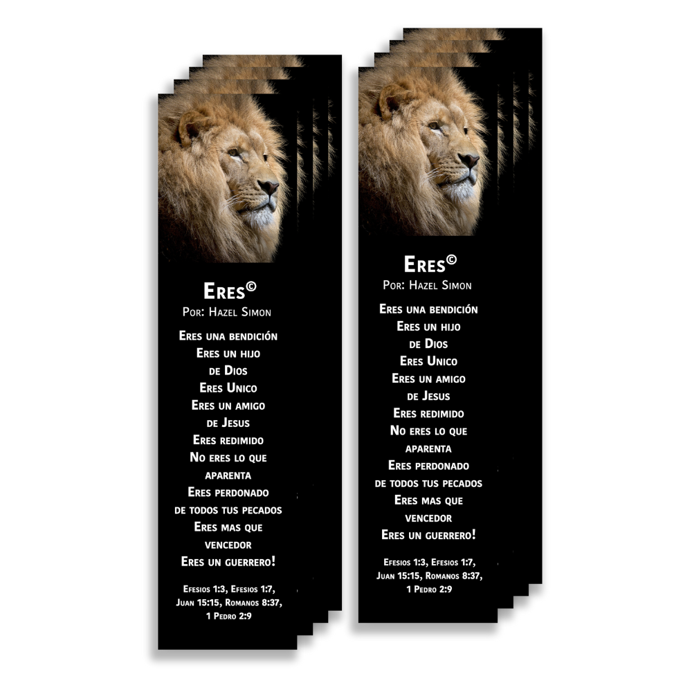 Spanish Inspirational Bookmark with Encouraging Inspirational Poem (Yo ...