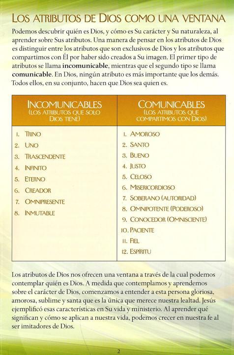 Atributos de Dios Folleto (Attributes of God Spanish Pamphlet) – Simply ...