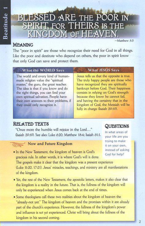 Beatitudes Pamphlet – Simply Uncaged Christian Gifts