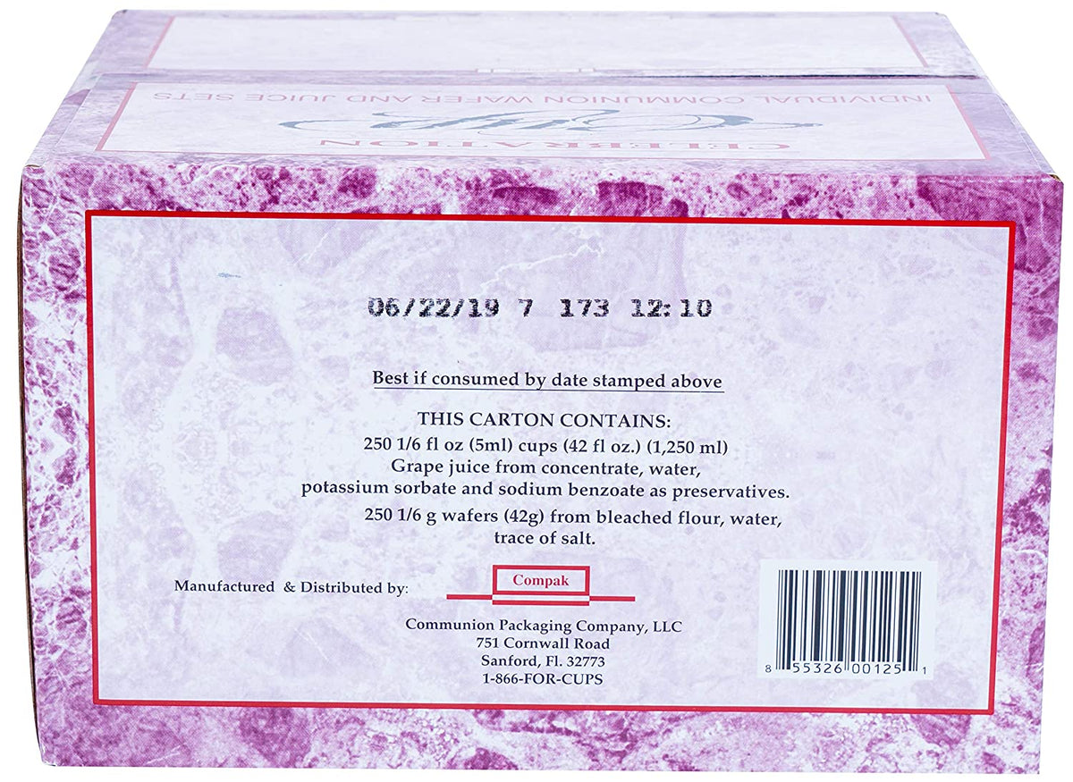Celebration Communion Cup Wafer & Juice Set 250 – Simply Uncaged ...