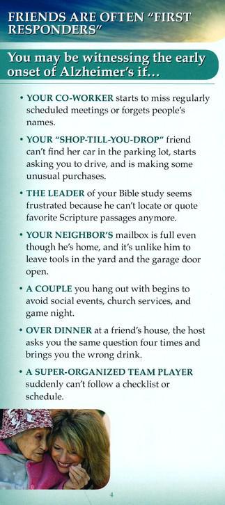 Memory Loss Pamphlet – Simply Uncaged Christian Gifts