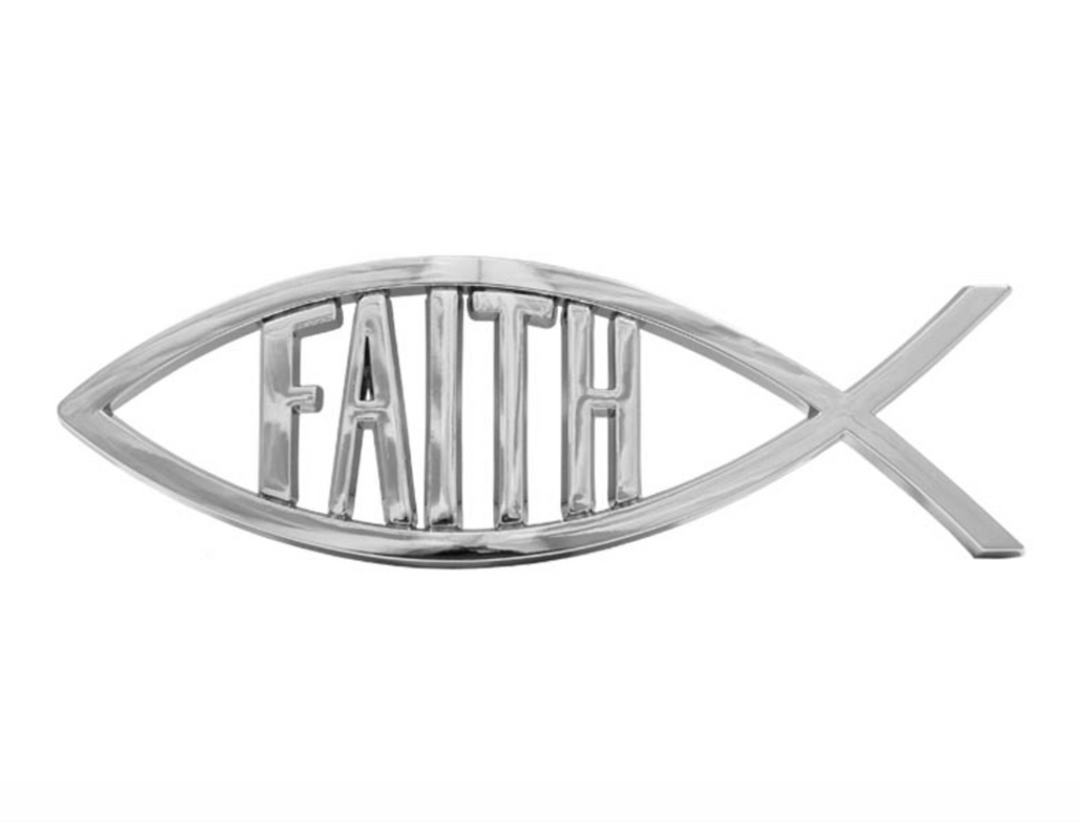 Faith Fish Auto Emblem – Simply Uncaged Christian Gifts