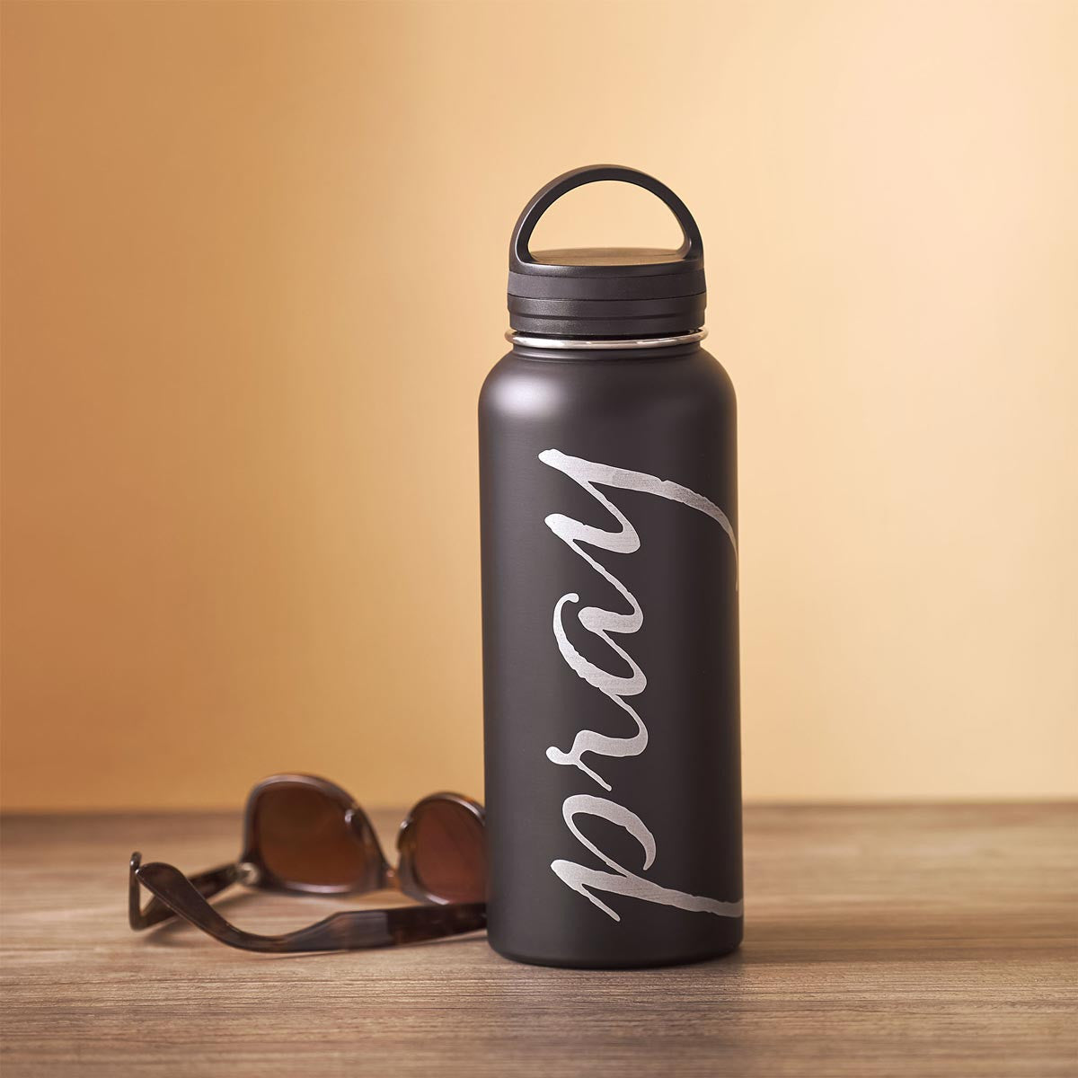 Pray Stainless Steel Water Bottle – Simply Uncaged Christian Gifts