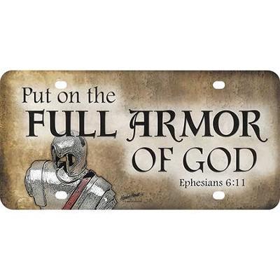 Full Armor of God License Plate – Simply Uncaged Christian Gifts