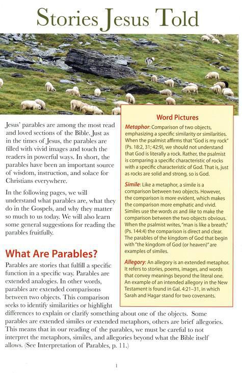 Parables Of Jesus Pamphlet – Simply Uncaged Christian Gifts