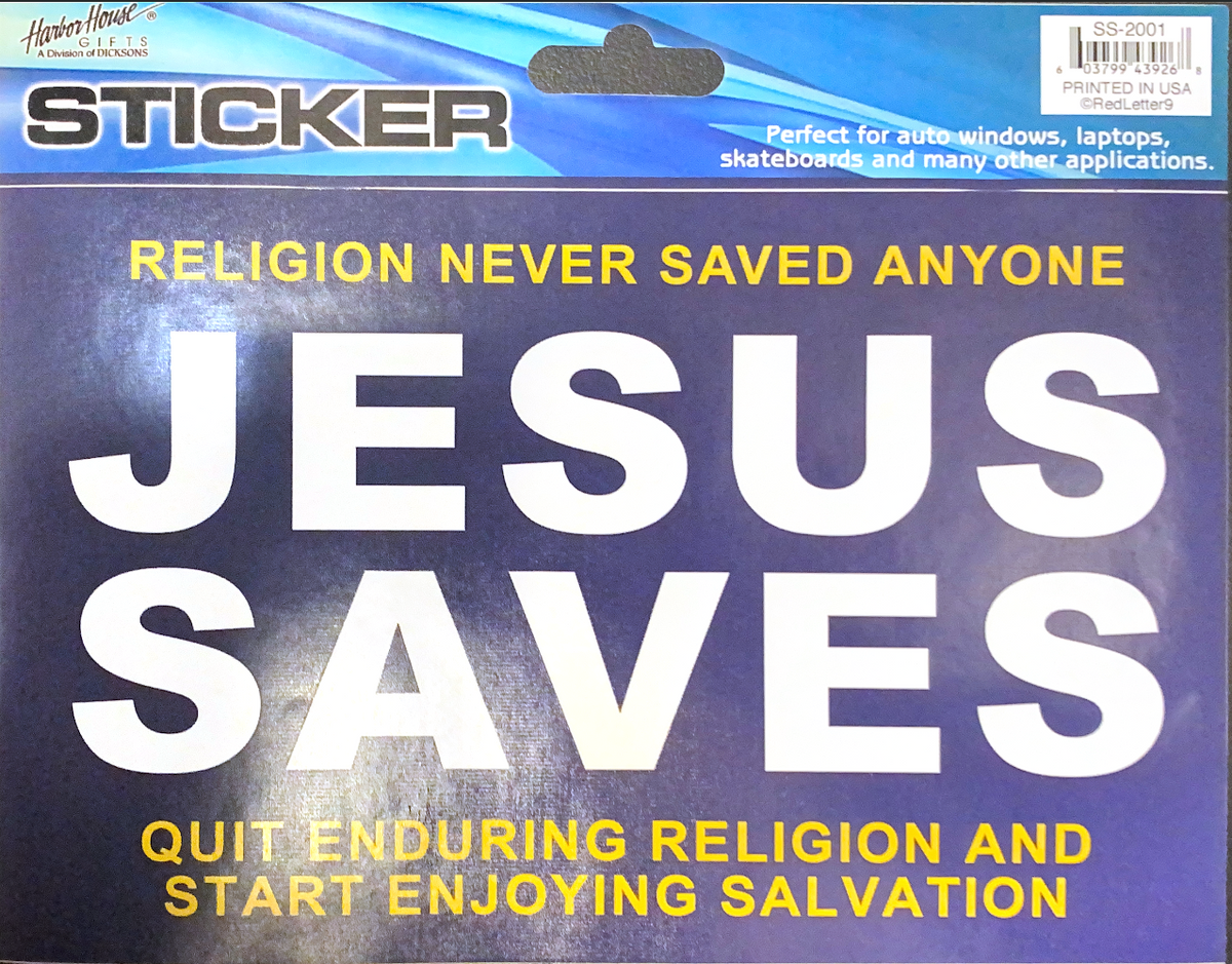 Jesus Saves Sticker – Simply Uncaged Christian Gifts