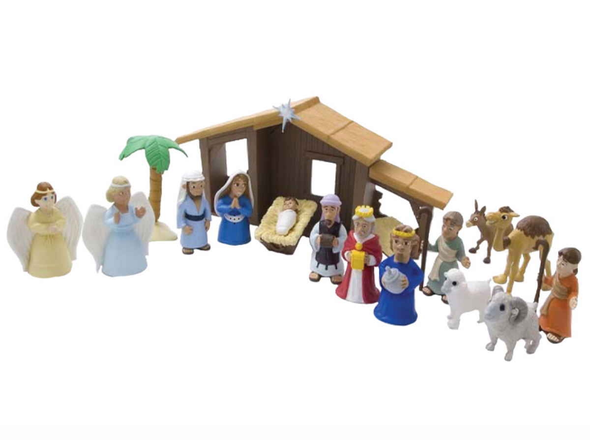 Toy Playset Nativity w/Talking Mary – Simply Uncaged Christian Gifts